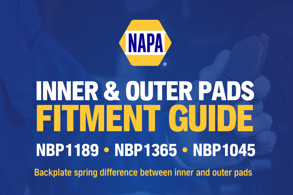 Inner & Outer Pads Fitment Guide | NAPA